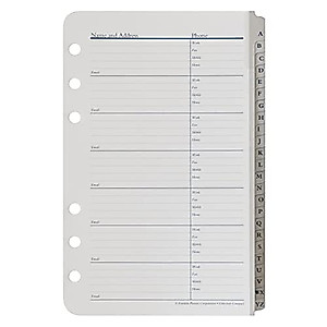 FranklinCovey - Address/Phone Tabs - Expansion for Planners (Compact)