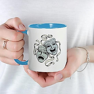 CafePress Vintage Comedy Tragedy Mask Mug Ceramic Coffee Mug, Tea Cup 11 oz