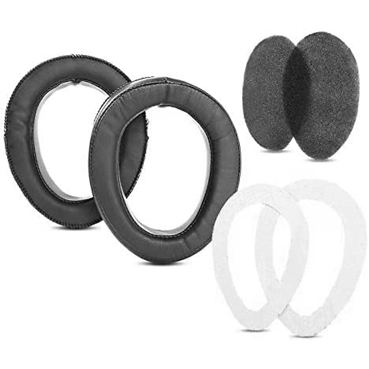 YunYiYi Replacement Earpad Cups Cushions Compatible with Sennheiser HD500 HD570 HD575 HD590 HD270 Headset Covers Earmuffs (PU Leather)