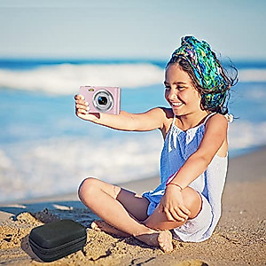 Sevenat Digital Camera Case Carrying & Protective Case Carrying Bag Compatible Digital Camera/for VAHOIALD/for IWEUKJLO/for Zostuic/for CAMKORY/for BEVLXNIV/for Kodak Pixpro, Black