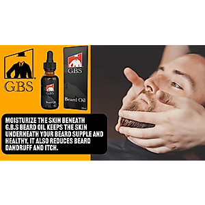 G.B.S Natural Beard Oil and Dropper, 1fl oz