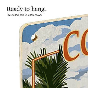 Lantern Press 6x9 Inch Wood Sign, Ready to Hang Wall Decor, Key West, Florida, Conch Republic, Destination Signs,