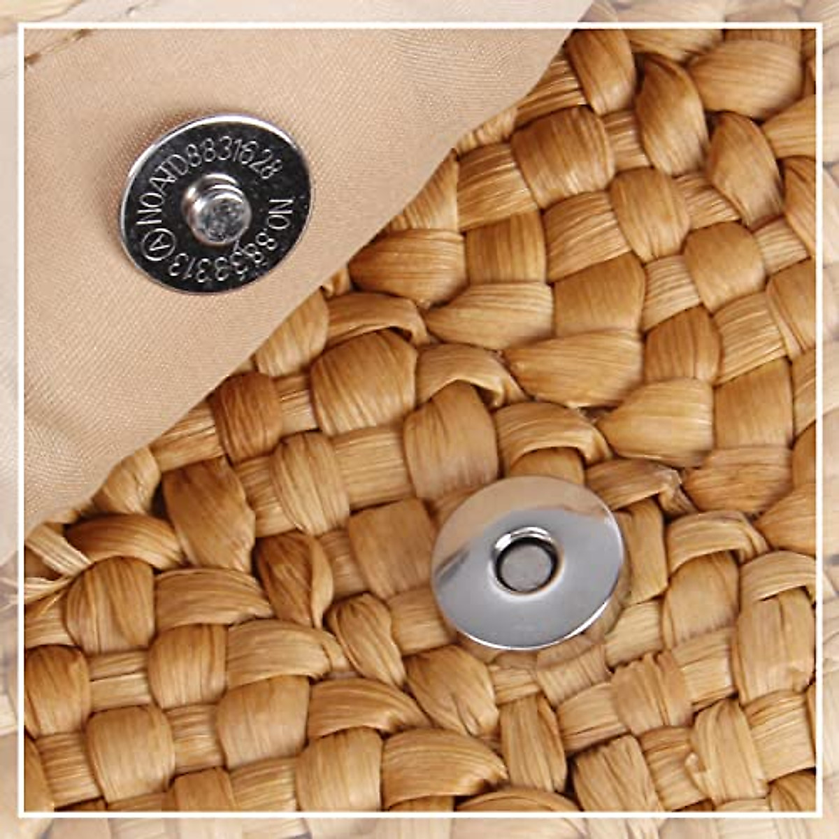 Oweisong Straw Purses for Women Summer Beach Straw s Clutch Purses Crossbody Bag Handmade Women Envelope Handbag Wallet