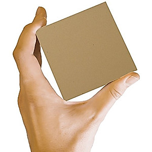 100 Brown Kraft Fiber 80# Cover Paper Sheets - 5" X 7" (5X7 Inches) Photo|Card|Frame Size - Rich Earthy Color with Natural Fibers - 80lb/pound Cardstock - Smooth Finish