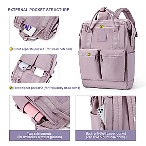 Laptop Backpack for Women Fits 14 Inch Laptop, Small Travel Backpack Stylish College School Backpack Bookbag Casual Daypack