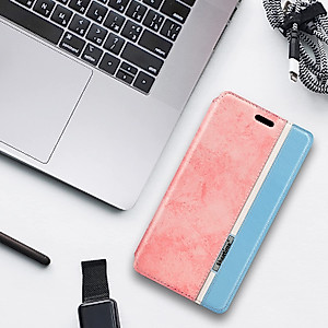 for Oppo Reno 6 Pro 5G Case, Fashion Multicolor Magnetic Closure Leather Flip Case Cover with Card Holder for Oppo Reno 6 Pro 5G (6.55”)