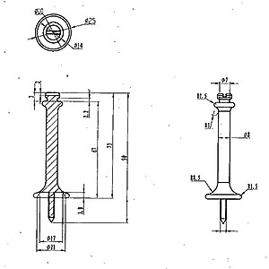 Richelieu Hardware 216NBR Onward 3-in (76.2 mm) Rigid Door Stop, Brushed Nickel