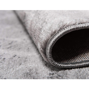 Unique Loom Sofia Collection Area Rug - Rainier (8' x 10' Rectangle, Dark Gray/ Gray)