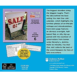 You Had One Job 2020 Day-to-Day Calendar