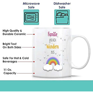 Inspirational - Emigration Quote Gift Idea for Daughter-in-laws on Graduation - Grey Multicolor Unisex Sweat 11 Oz White Ceramic Coffee Mug