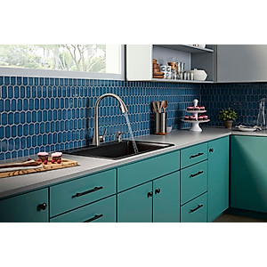 KOHLER R22867-SD-VS Maxton Pull-Down Kitchen Faucet with Soap Dispenser/Lotion Dispenser, Kitchen Sink Faucet with Pull Down Sprayer, Vibrant Stainless