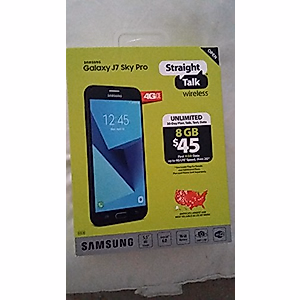 Samsung SM-S727VL Galaxy J7 Sky Pro 16GB Prepaid Straight Talk Smartphone Black