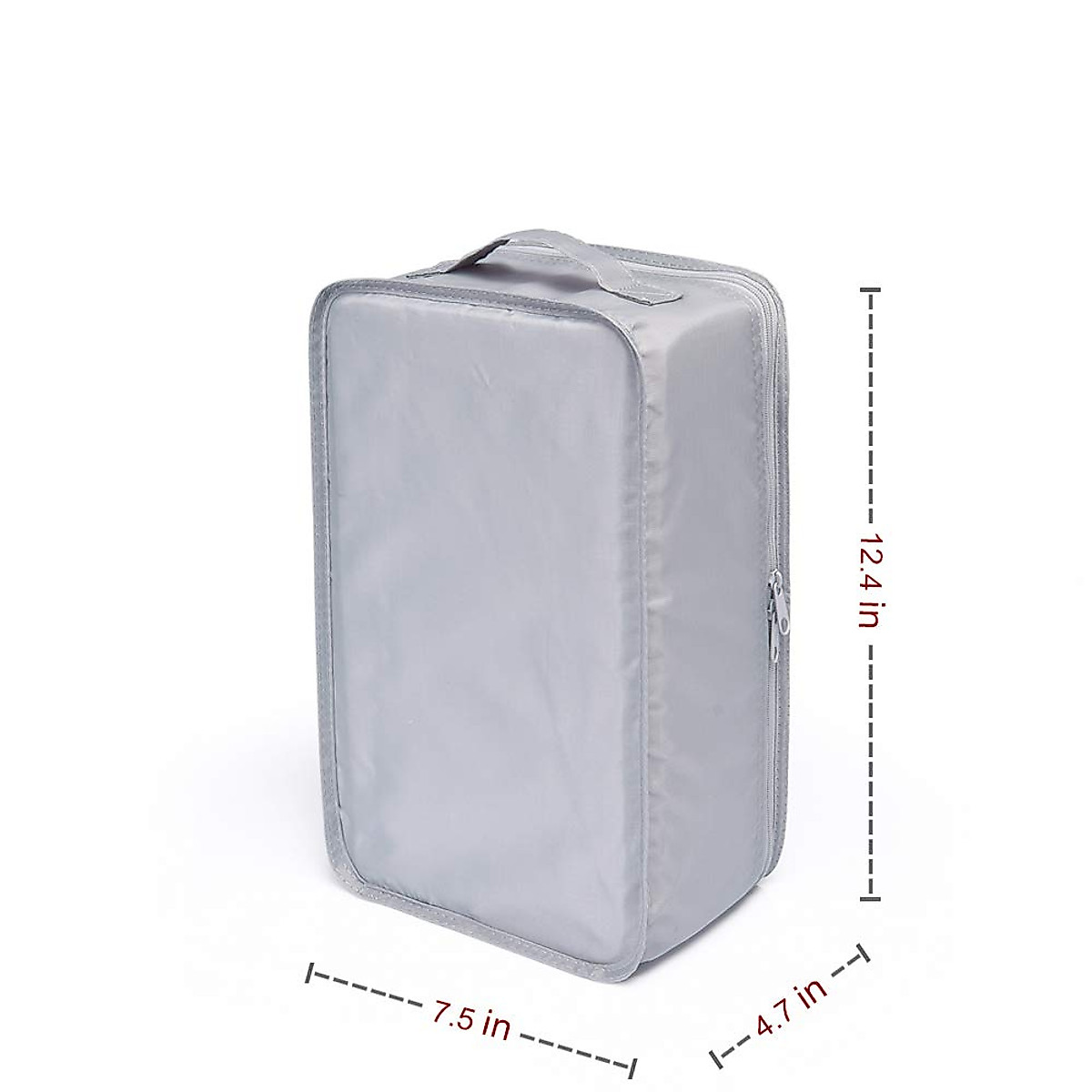 JJ POWER Travel Shoe Bags, Foldable Waterproof Shoe Puches Organizer-Double Layer (2 Grey Shoe Bags)