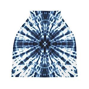 Nursing Cover Breastfeeding Scarf Navy Blue Tie Dye - Baby Car Seat Covers, Stroller Cover, Carseat Canopy (0mb7g)