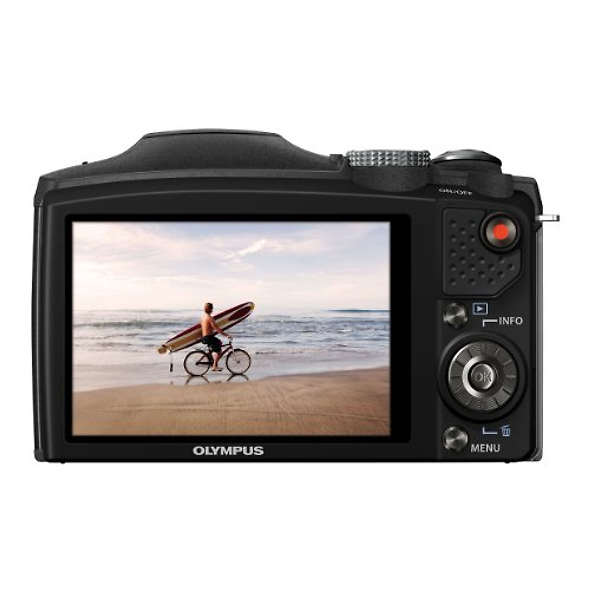 Olympus SZ-31MR 16MP CMOS Camera with 24x Wide-Angle Zoom and 3-inch 920k Hi-Res LCD Touch Panel (Black) (Old Model)