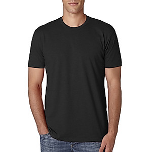 Next Level Mens Premium Fitted CVC Crew Tee (N6210) Black l