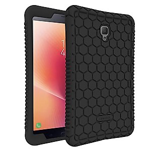Fintie Silicone Case for Samsung Galaxy Tab A 8.0 2017 Model T380/T385, Light Weight Shock Proof Silicone Cover [Anti Slip] [Kids Friendly] for Galaxy Tab A 8.0 Inch SM-T380/T385 2017 Release, Black