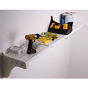 EZ Shelf - Shelf Top ACCESORY ONLY for Closet and Garage Shelves - White