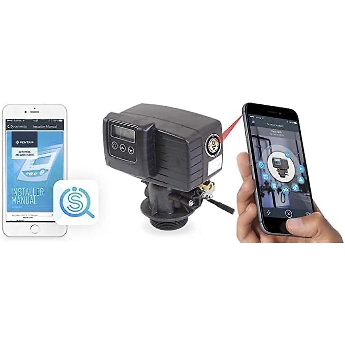 AFWFilters Purolite Metered Water Softener 48,000 48k Whole House Water Softener with Fleck 5600SXT and Upgraded C100E Purolite Resin 3/4" Bypass