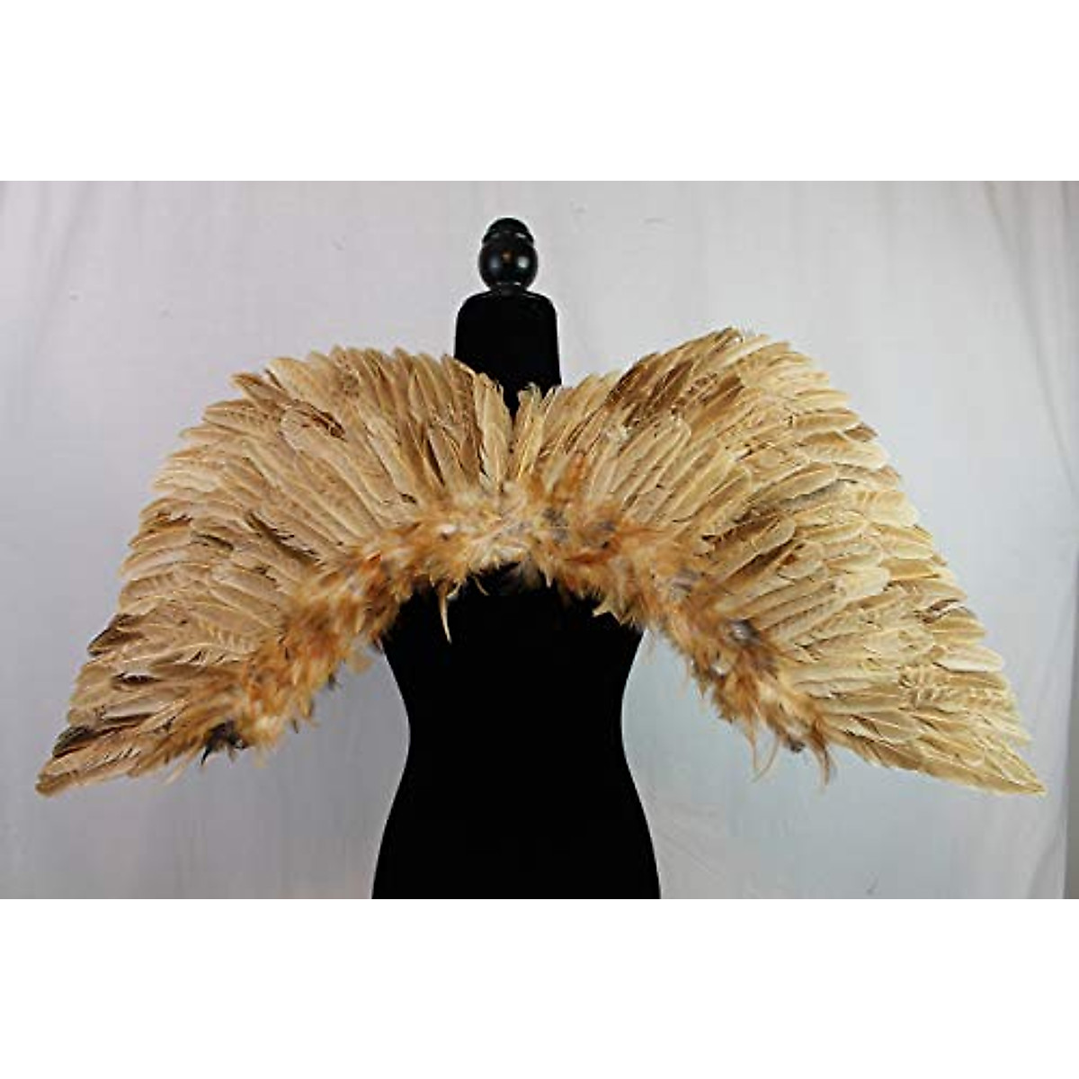 Nature Brown Turkey and goose Feather, Angel Wings Costume, Party, Photography Fun Dress Up Angel Wing (Nature -002)