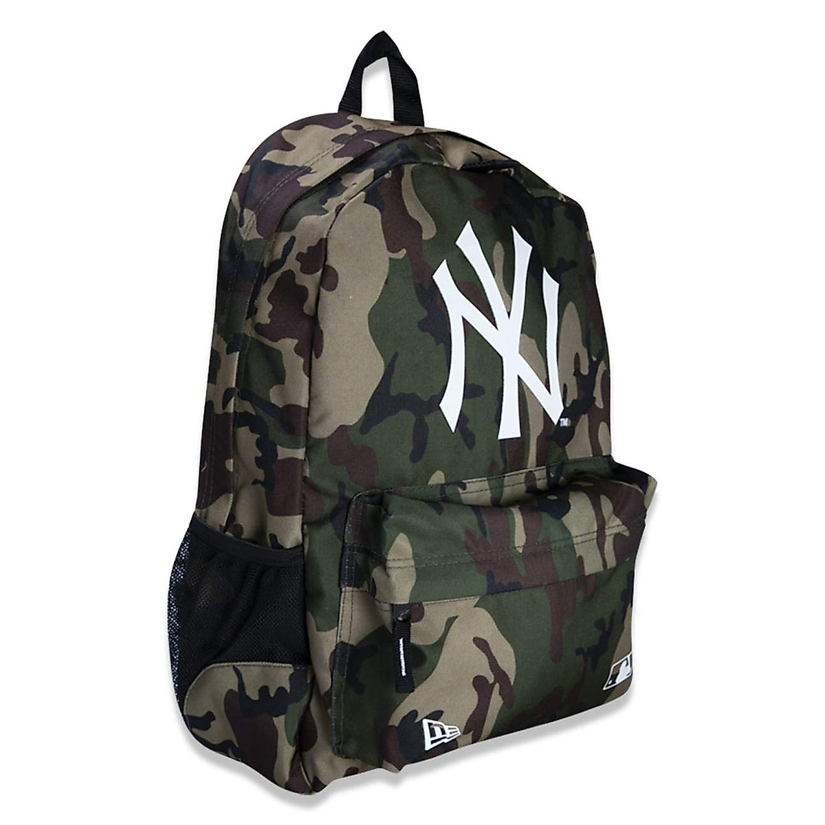 New Era Men's MLB Stadium New York Yankees Woodland Camo Backpack, Green Med, One Size