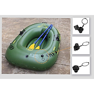 2 PCS Air Valve Replacement, Kayak Raft Plug Replacement, Inflatable Boat Spiral Air Plug, Air Mattress Plug Replacement, Boston Valve for Rubber Dinghy Pool Boat Airbeds