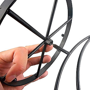 Banana Hanger Stainless Steel Holder Saver Stand Hook Keep Bananas from Bruising Black Kitchen Decor for Counter (7.1 * 7.9 * 13")