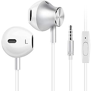 Earbuds Wired, Noise Isolating Earphones with Microphone Headsets in-Ear Headphones with Stereo Sound Earphone Wired for Phone 6/6s plus/5s/SE/Galaxy/Tablets