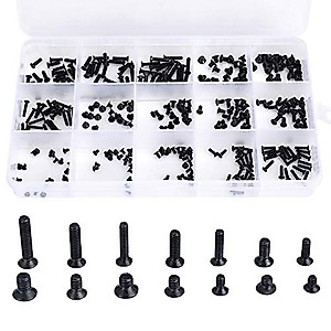 300PCS/BOX New for Laptop Repair Screws Tool Kit Replacement Black Screw for Computer HP Dell for Lenovo Sony Toshiba Samsung IBM SCRW-106805