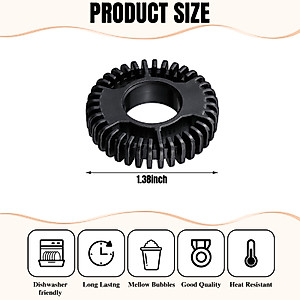 Kittmip 4 Pieces Coffee Milk Frother Replacement Frother Whisk Coffee Whisk Compatible with Keurig Single Serve Coffee Makers for Latte Cappuccino Maker, Black