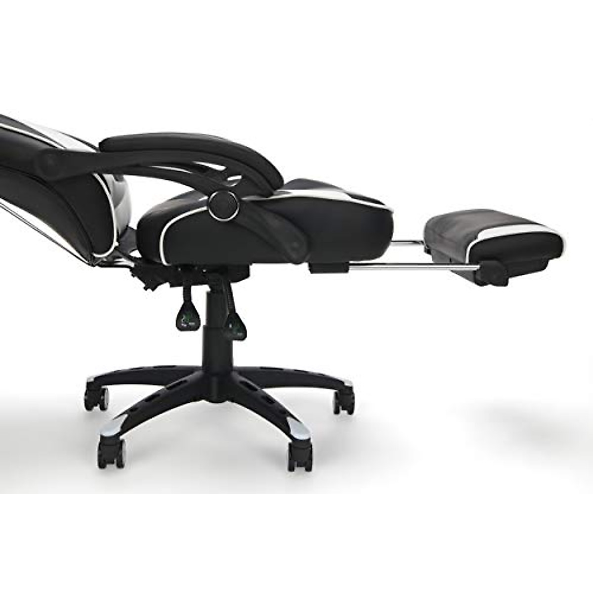 RESPAWN 110 Ergonomic Gaming Chair with Footrest Recliner - Racing Style High Back PC Computer Desk Office Chair - 360 Swivel, Adjustable Lumbar Support, Headrest Pillow, Padded Armrests - 2019 White