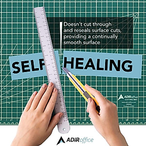 Adir Self Healing Cutting Mat - 30x42 Inches Sew Cutting Mat and Quilt Cutting Mat with 5 Layers, Double Sided Cutting Mat for Crafts - Reversible Non-Slip Cutting Pad with Grid