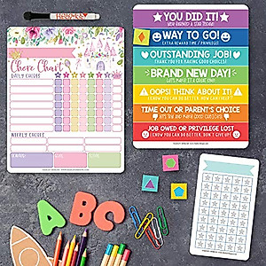 1 Little Princess Kids Chore Chart Magnetic & Behavior Chart for Kids at Home, Magnet Reward Chart for Kids, Kids Reward Chart Behavior, My Responsibility Chart for Kids, Star Chart for Kids Behavior