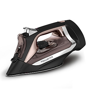 Rowenta DW2459 Access Steam Iron with Retractable Cord and Stainless Steel Soleplate, Black Large