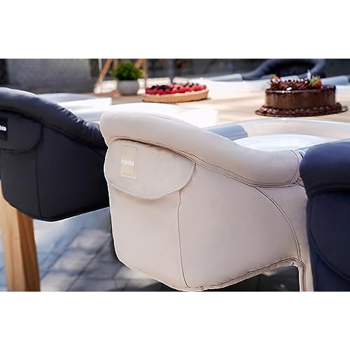 Inglesina Fast Table Chair - Award-Winning Baby High Chair for Eating & Dining - Compact, Portable & Foldable - Leaves No Scratches - for Babies 6-36 Months & 1-3 Year Old Toddler - Cream