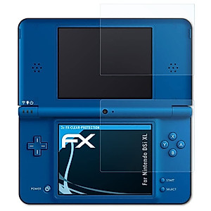 atFoliX Screen Protection Film compatible with Nintendo DSi XL Screen Protector, ultra-clear FX Protective Film (Set of 3)