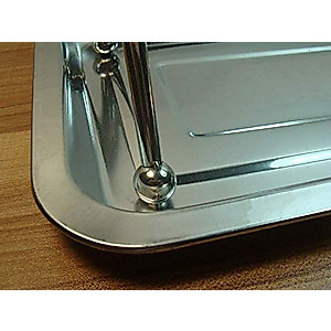 Litewood Bird Perch Stand Stainless Steel Table Rack with Feeder Cups Tray for Budgie Parakeet Cockatiel Conure Finch