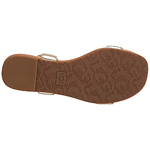 UGG Women's RYNELL Flat Sandal, Gold Metallic, 5.5