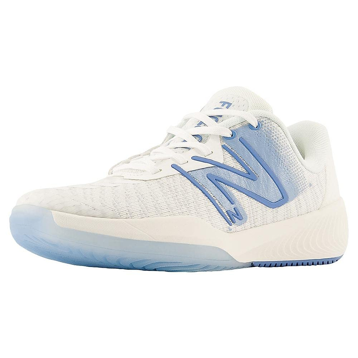 New Balance Women's FuelCell 996 V5 Hard Court Tennis Shoe, White/Navy/Hi-Lite, 8