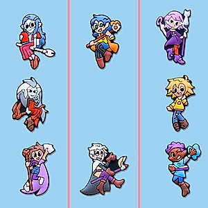 20PCS The Owl House Shoe Decoration Charms for Croc Clog, Cartoon Owl Charms Accessories for Teens Kids Boy Girl Party Favor