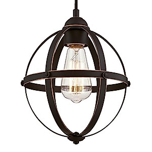 Westinghouse Lighting 6361900 Stella Mira One-Light Indoor Mini Pendant, Oil Rubbed Bronze Finish with Highlights