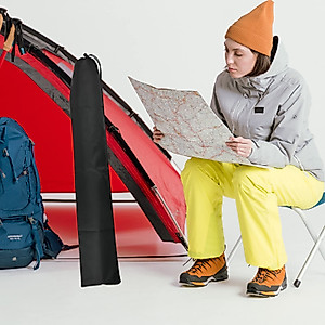 Cosmos Portable Trekking Poles Carrying Bag Tent Poles Bag Replacement Storage Bag Pouch for Walking Stick Trekking Hiking Poles, 27.5 Inches Length, Black