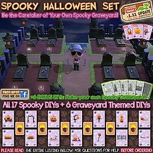 ACNH: Spooky Series Mega Set | 23 DIY Recipes | Halloween Items | Crafting Materials | Includes 1.11 Update Content