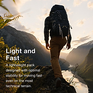 Osprey Talon 44 Men's Hiking Backpack, Stealth Black, Large/X-Large