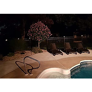 OUYANGL Solar LED 2In x 2In(5cm x 5cm) Fence Post Cap for Wrought Iron and Aluminum or Garden, Solar Fence Lights White Light - 8 Pack