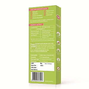 Bodyguard Baby Diaper Disposable Bags - 15 Bags | Odor Sealing for Diapers, Food Waste, Pet Waste, Sanitary Product Disposal | Durable and Unscented