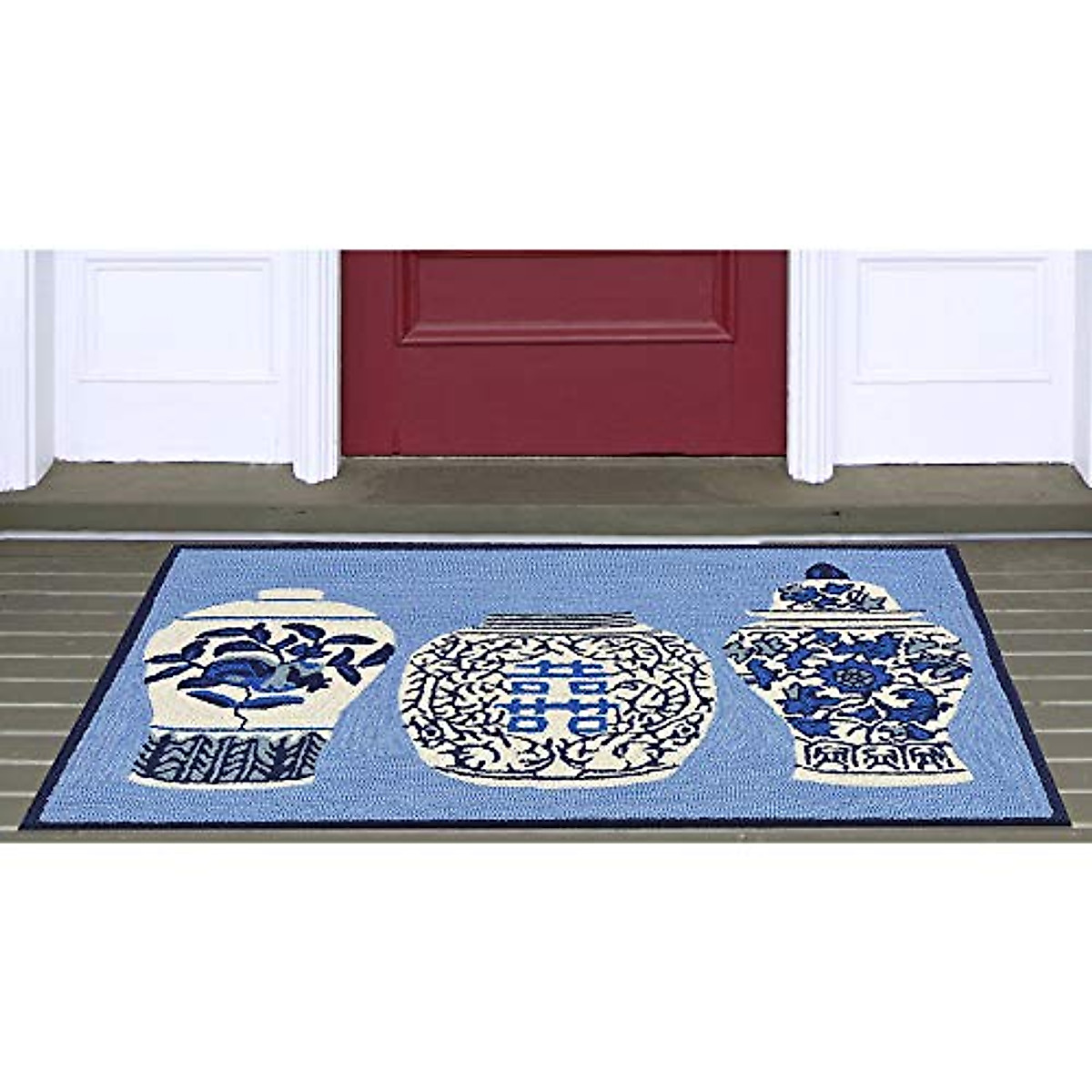 Liora Manne Frontporch Indoor/Outdoor Rug, 1 ft 8 in x 2 ft 6 in, Ginger Jars