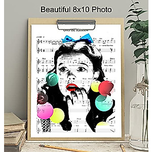 Somewhere Over the Rainbow Wall Art - Wizard of Oz Gifts - Dorothy Pop Art Poster Print - The Wizard of Oz Decor - Andy Warhol Contemporary Picture - Home Decoration for Girls Bedroom, Living Room