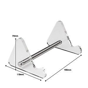 SUEHIODHY 1pcs 1-Tier Acrylic Keyboard Display Stand Clear Mechanical Keyboard Holder Storage Stands for Tablet Picture Frames