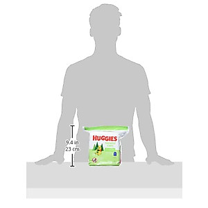 Huggies Natural Care Fragrance Free Baby Wipes, 552 Total Wipes 184 Count (Pack of 3), Packaging May Vary